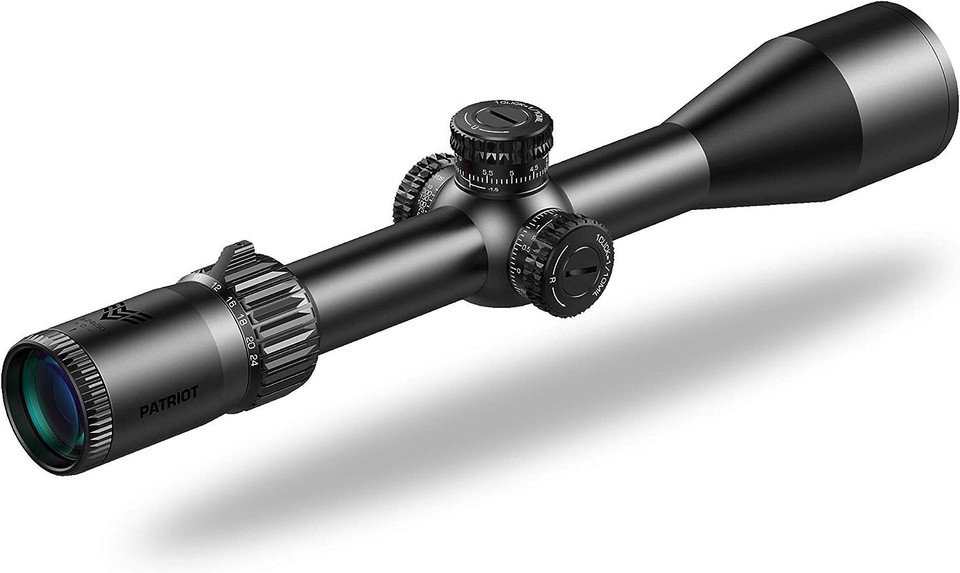 Swampfox Patriot FFP Variable 4X Zoom Scope 6-24x50 Reticle MOA ...
