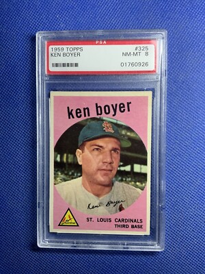 1959 Topps # 325 Ken Boyer PSA 8 NM-MT | eBay