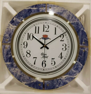 RARE VINTAGE Lighted CROWN ROYAL Whiskey Bar Wall Clock | eBay