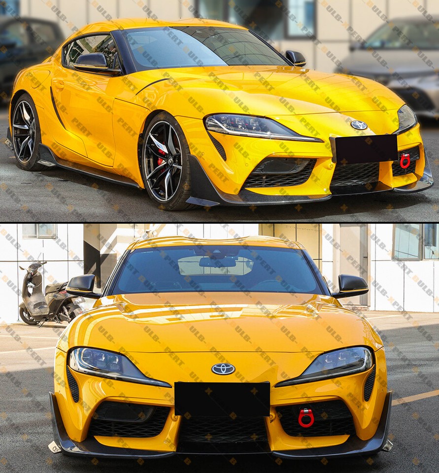 For 20-25 Toyota GR Supra A90 CF-Edition Carbon Fiber Front Bumper Lip ...