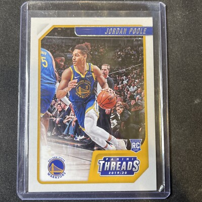 2019-20 Panini Chronicles Threads Jordan Poole #89 Rookie Card RC ...