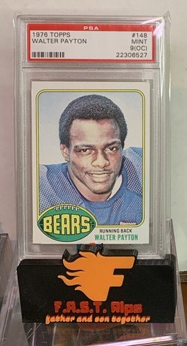 1976 Topps - #148 Walter Payton (ROOKIE CARD) - PSA 9 (oc) Chicago ...