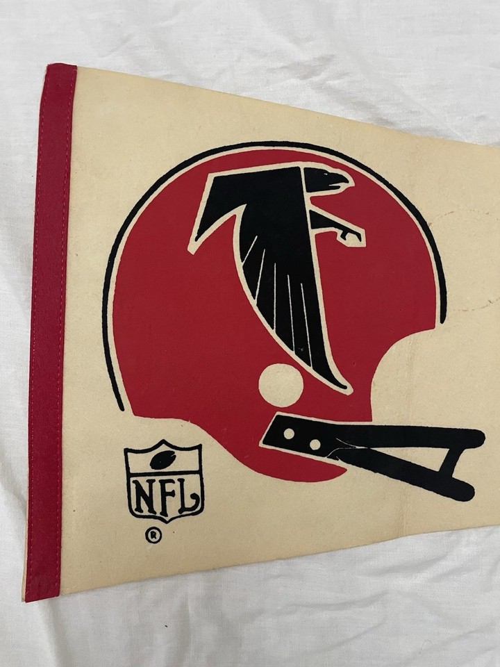 Vintage 1970'S NFL Atlanta Falcons Football Team 30” Felt Pennant ...