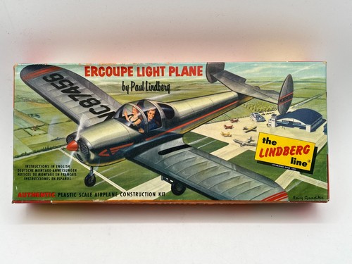 Vintage Lindberg Line Ercoupe Light Plane Airplane 1/48 Model Kit No ...