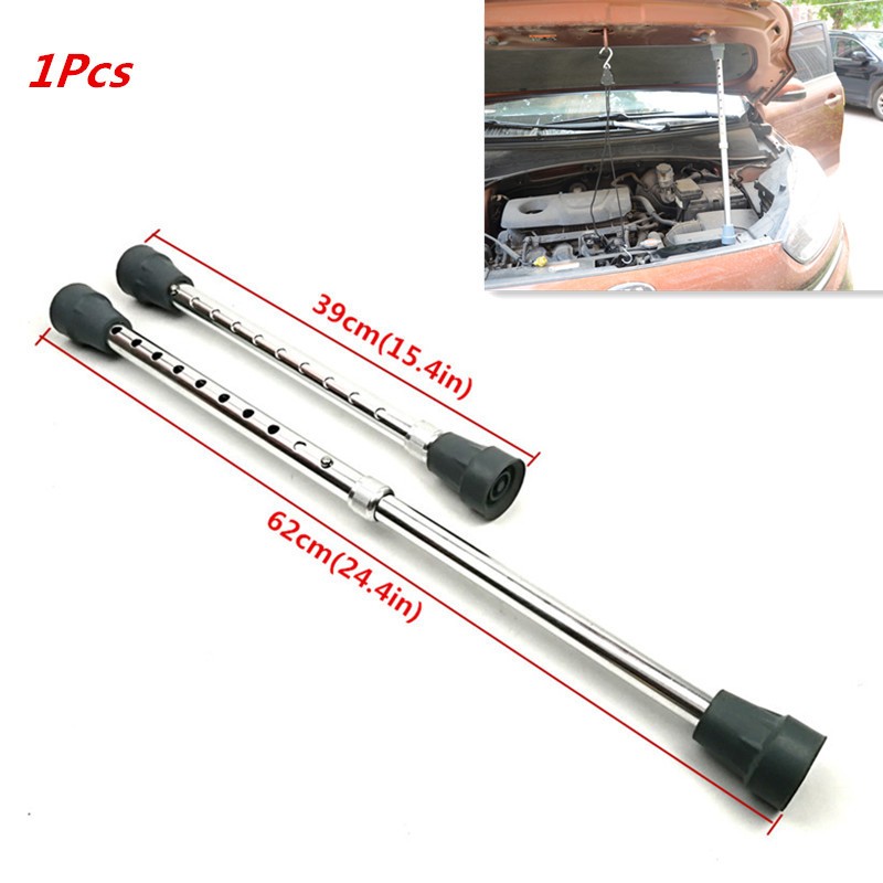 Car Hood Prop Rod Rubber Feet Adjustable Bonnet Support Holder Rope ...