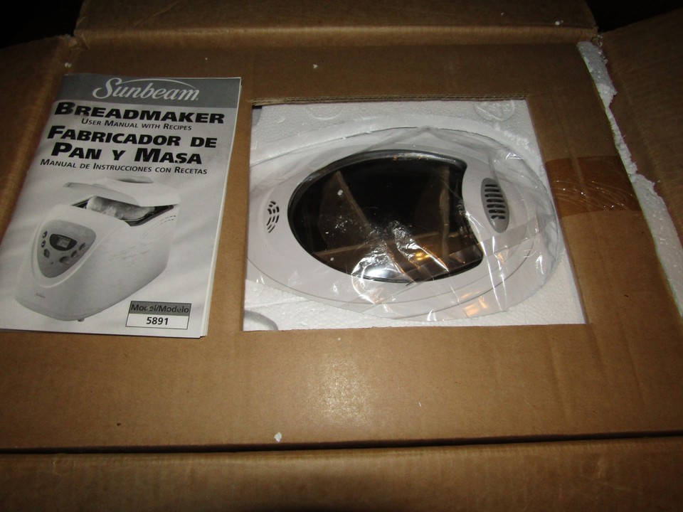 SUNBEAM 5891 AUTOMATIC PROGRAMMABLE BREAD MAKER MACHINE | eBay