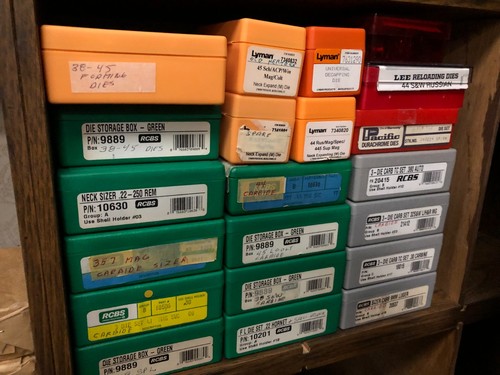 HUGE Lot pistol rifle reloading dies Lee RCBS 22 Hornet-41-45-357-22-50 ...