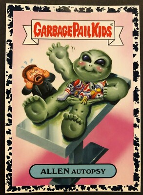 Garbage Pail Kids GPK 2019 We Hate the 90s BRUISED/BLACK Sticker/Card ...