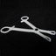 5pcs High Strong Disposable Plastic Slotted Piercing Round Forceps ...