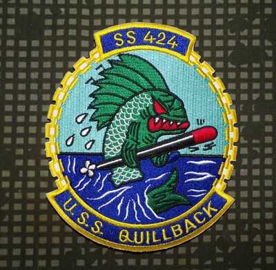 US Navy USS Quillback SS 424 Submarine Embroidered Full Color Patch | eBay