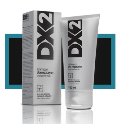 DX2 150ml Effective Anti Greying Shampoo for Men Protects Natural Hair ...