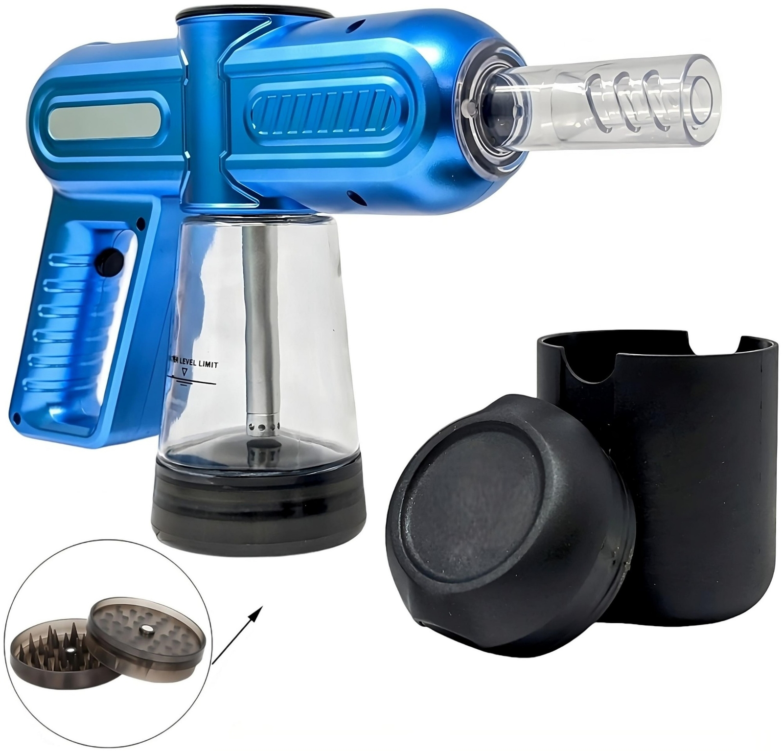 COOL Bongs Glass Water Pipe Hookah GRAVITY BONG GUN BONG Bong Set BLUE ...