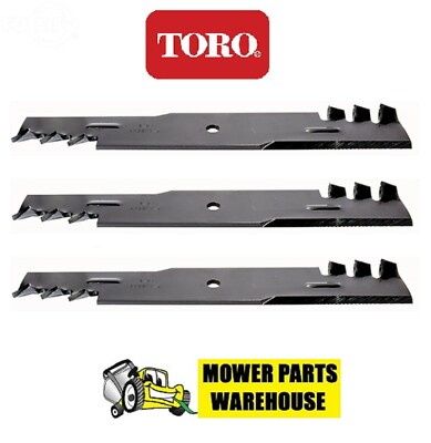 3PK NEW REPL GATOR LAWN MOWER BLADES TORO 54" TITAN ZX5400 ZX5420 115 ...
