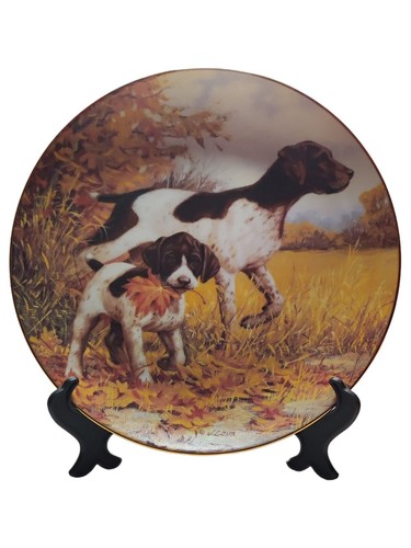 Ceramic Plate Featuring Hunting Dog Perfect for Collectors Gift or Home ...
