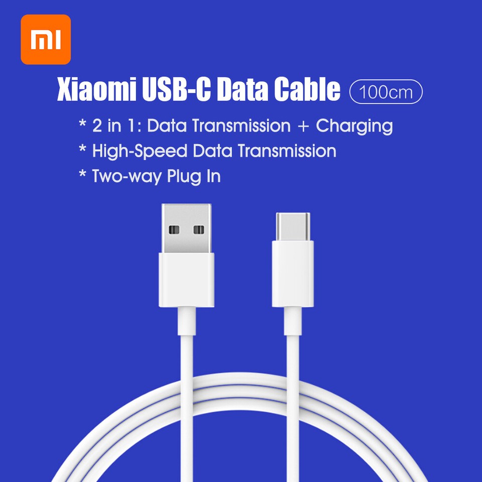 Original Xiaomi USB-C Data Cable 100cm Type-C Mi Charging Cable For ...