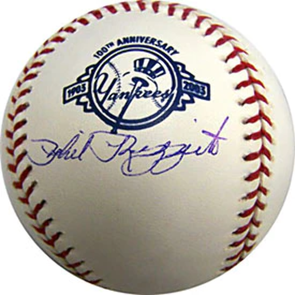 Phil Rizzuto Autographed / Signed Yankees 100th Anniversary Baseball | eBay