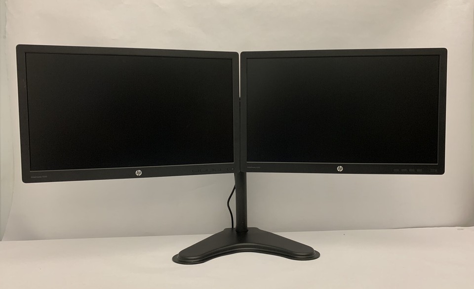 HP EliteDisplay E232 23" Widescreen HDMI LED Dual Monitors 1920 x 1080 ...