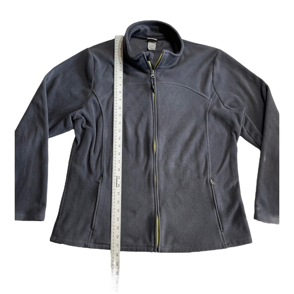 C9 Champion Fleece Jacket Women's XXL Gray Full Zip Coat With Zip ...