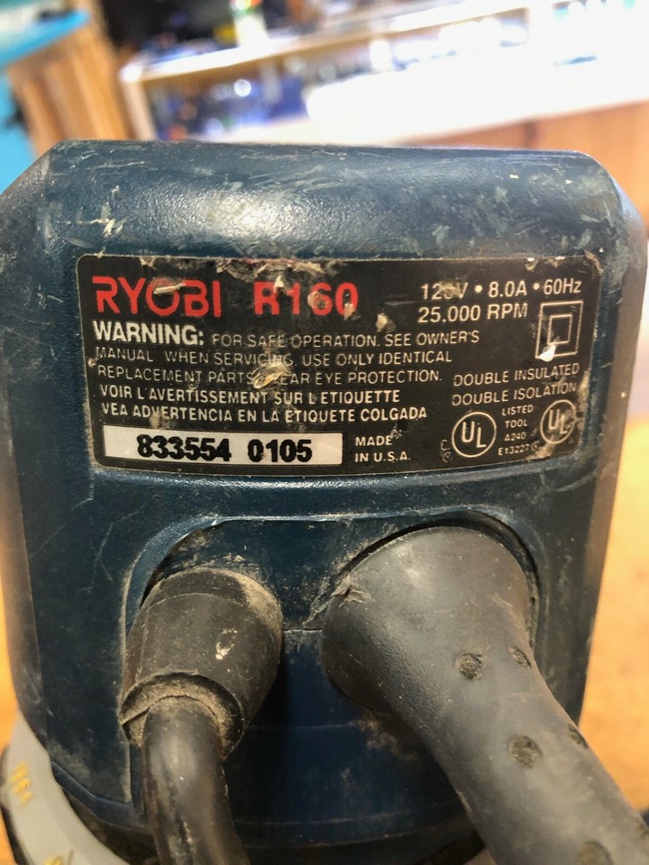 Ryobi R160 Router 1-1/2 HP 25000 RPM 8 Amp WORKS GREAT NICE | eBay