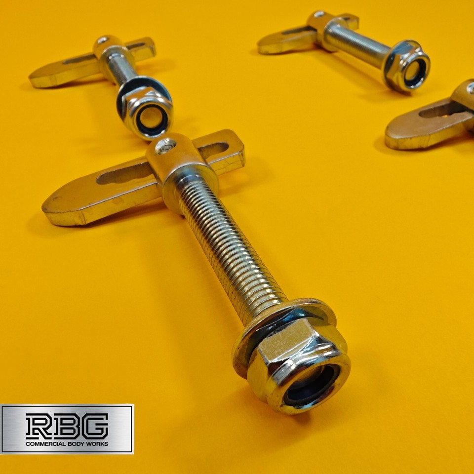 4x Antiluce Fasteners Drop Catch M12 x 75mm Drop Lock Horsebox Trailer ...