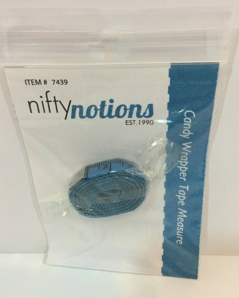 Blue Candy Wrapper Tape Measure Nifty Notions | eBay