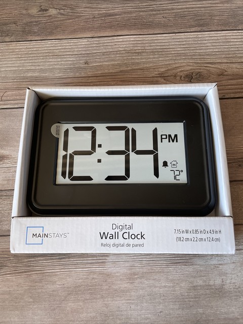 Mainstays Digital Wall Clock for sale online | eBay