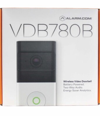 New Sealed Alarm.com ADC-VDB780B WIFI Wireless Video Doorbell, Two-Way ...