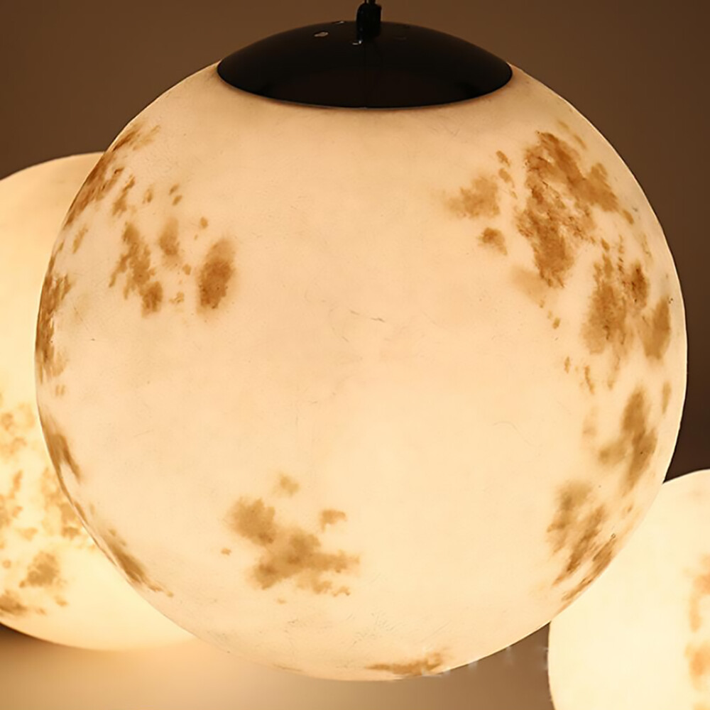 Acrylic Planet Pendant Lamp Bedroom LED Iron Light Globe Ceiling ...