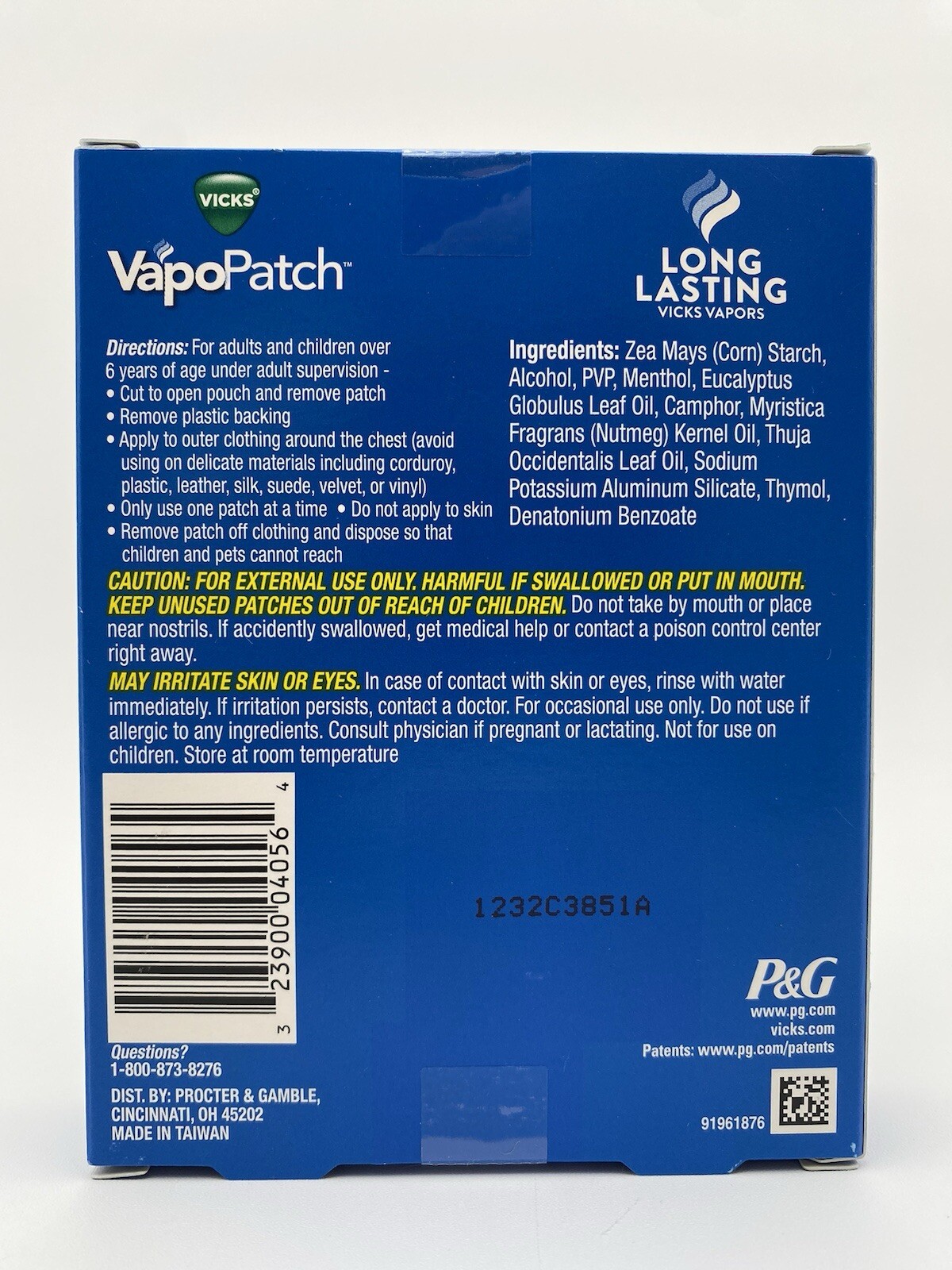 Vicks VapoPatch, Soothing Vapors, Non-Medicated, 5 Aroma Patches Lot Of ...