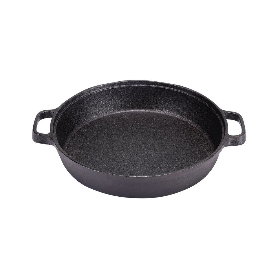 Home Frying Pan Grill Skillet Non Stick Griddle Pot Cast Iron with ...