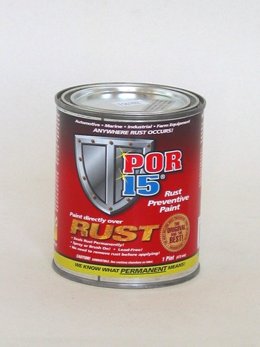 POR15 Rust Preventative Paint Semi Gloss Black 473ml Prevent Stop Rust ...