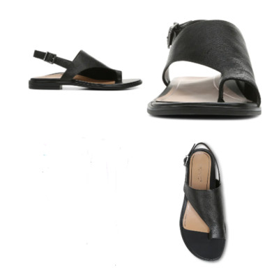 Vionic Ella Black Toe Loop Arch Support Comfort Sandal Women's US sizes ...