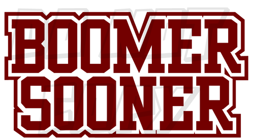 Oklahoma University Sooner Football Vinyl Decal stickers - BOOMER ...
