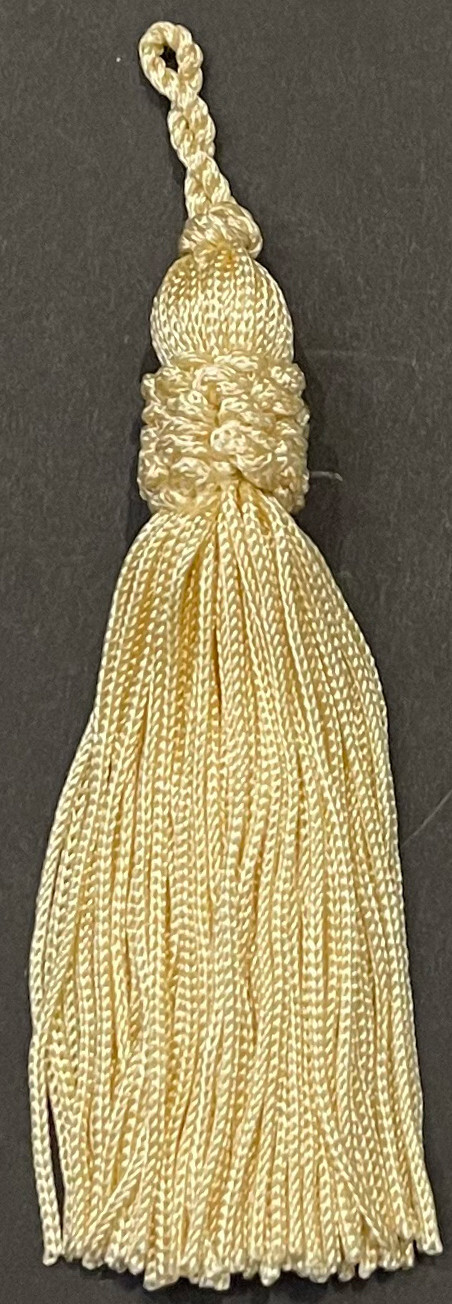 4" Ivory Chainette Crown Tassel Tassels Lot Of 6 Holiday Trim | eBay