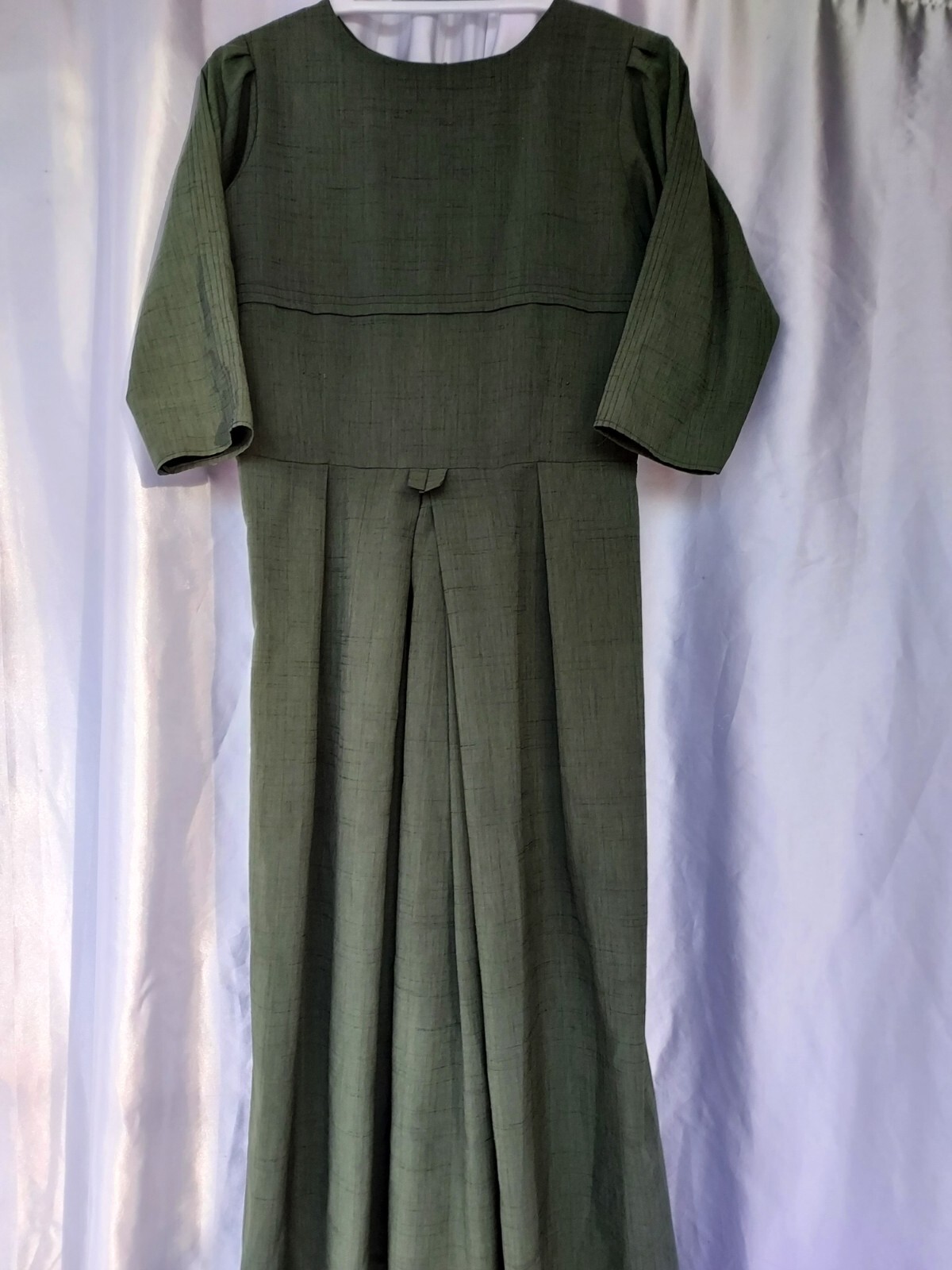 Handmade Amish/Mennonite Dress s/m Green b-35 w-33 L-49 | eBay