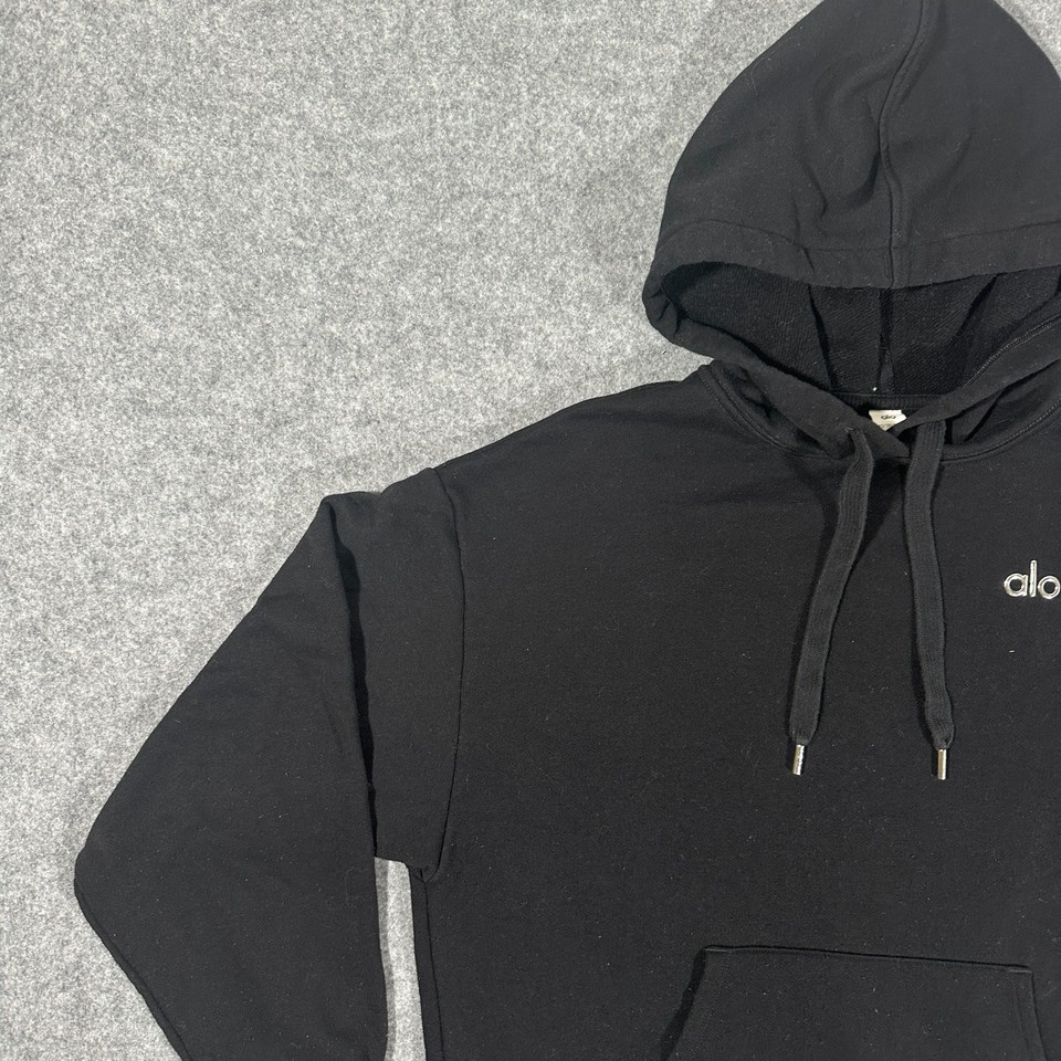 ALO Yoga Accolade Black Hoodie Sweatshirt - Size XS | eBay