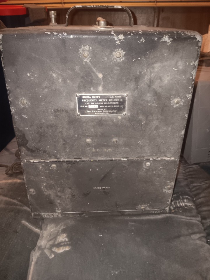 U.S. Army Signal Corps frequency meter BC-221-O rare "O" model | eBay