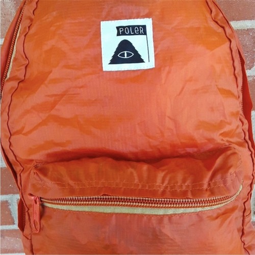 NEW Poler Stuffable Packable Backpack Ultra Lightweight Orange Ripstop Full Size | eBay