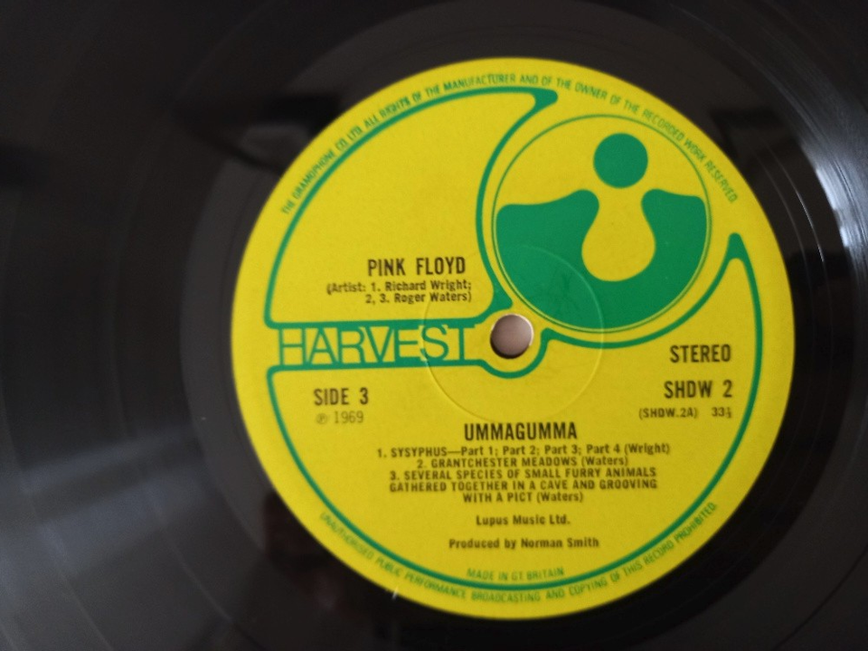 Pink Floyd - Ummagumma. UK First Issue. No EMI logos on labels. EJ Day ...