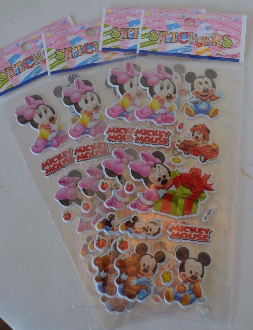 New Disney Mickey Minnie Mouse Puffy Sticker Lot of 9 Lot2 | eBay