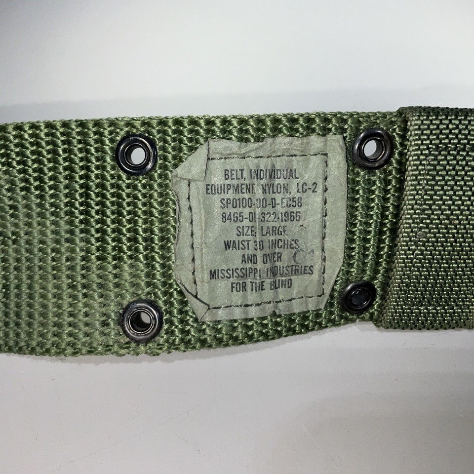 Olive Green LC2 Pistol Belt - US Military ALICE LC-2 Webbing Army LARGE ...