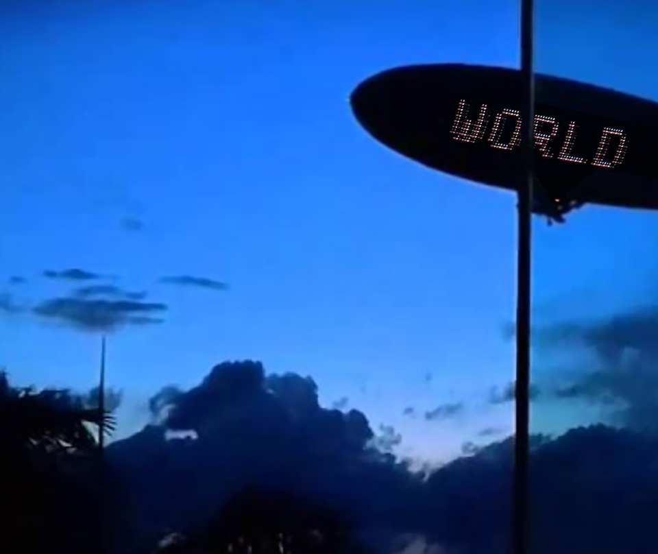 "The Blimp Scene" 48" x 20" The World if Yours Scarface Tony Montana Al ...