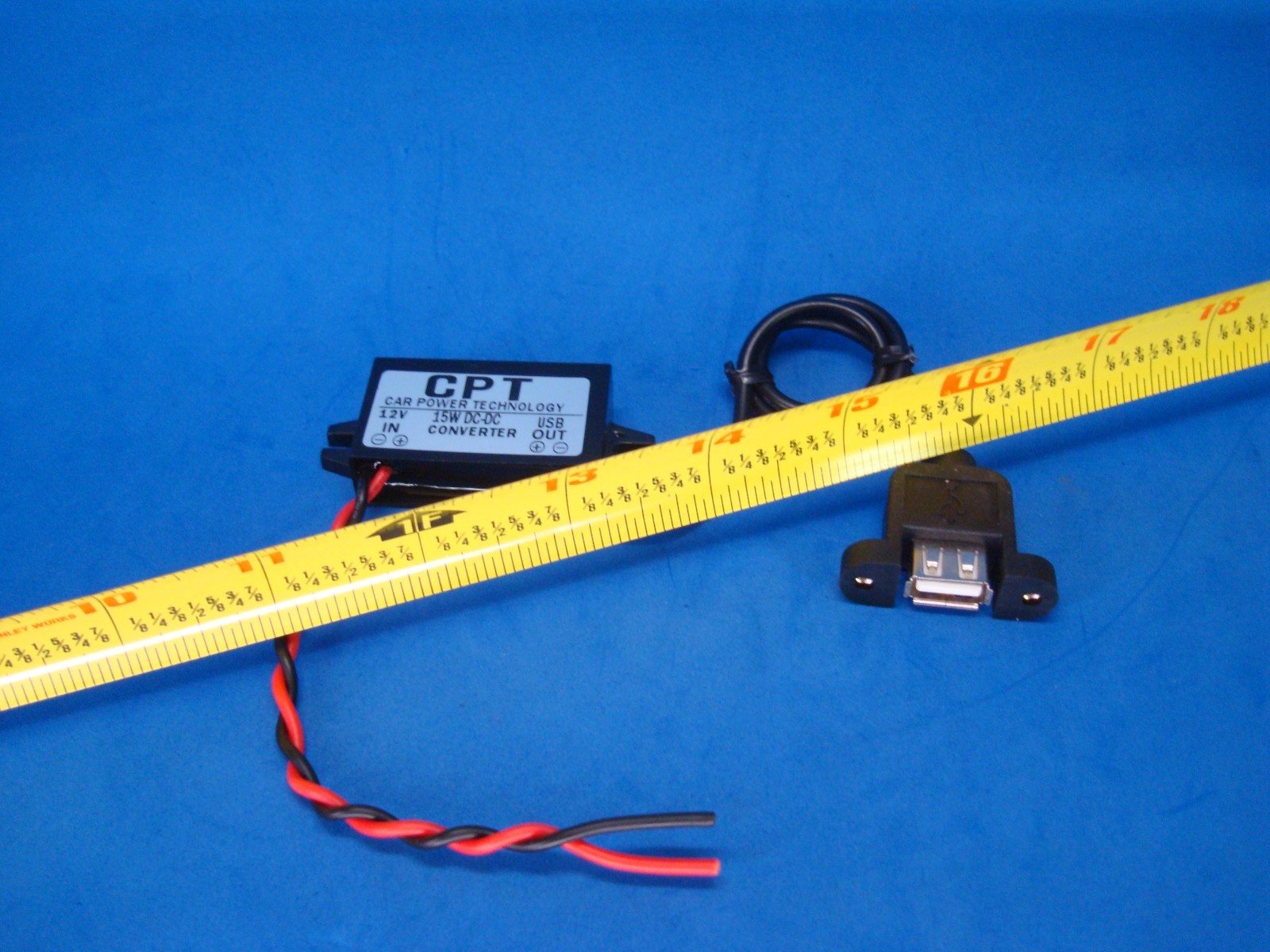 12V to 5-VOLT USB 3-AMP DC Converter Step Down Power Adapter Module ...