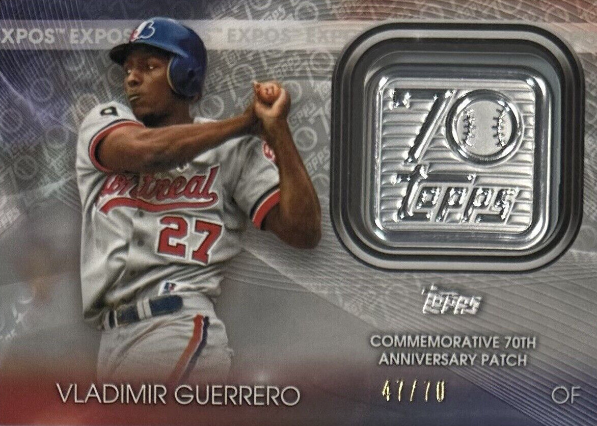 2021 Topps - Topps 70th Anniversary Manufactured Logo Patches Platinum ...