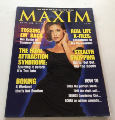 Maxim Magazine Premiere Issue No Label Newsstand no date | eBay