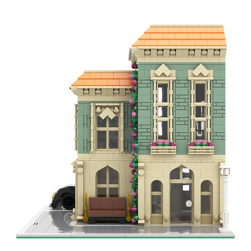 C5475 Modular Post Office with Delivery Car Building Toys Set 2308 ...