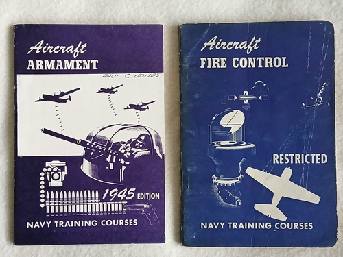 WW2 US NAVY AIRCRAFT TRAINING BOOKS: ARMAMENT 1945, FIRE CONTROL 1944 ...
