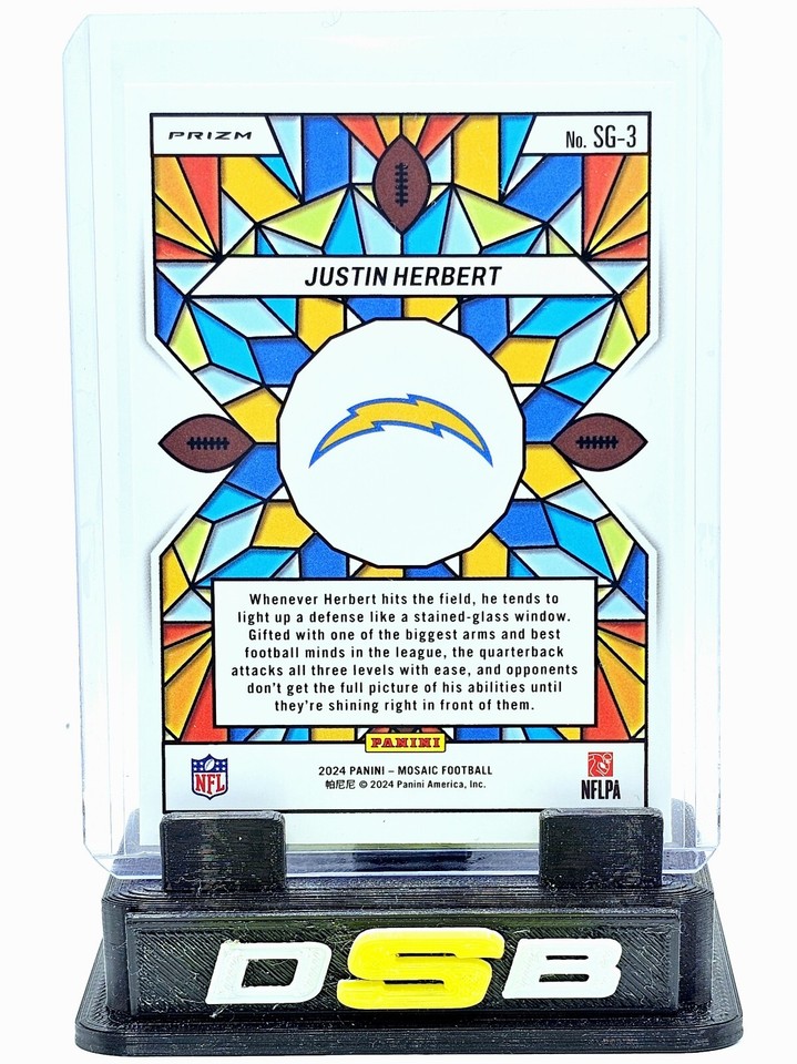 2024 Panini Mosaic Stained Glass Prizm #SG-3 Justin Herbert | eBay