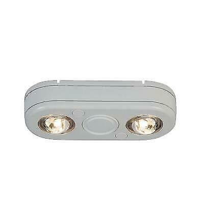 All-Pro REV250FW Revolve LED Twin Head Flood Light, 2100 lm, White ...