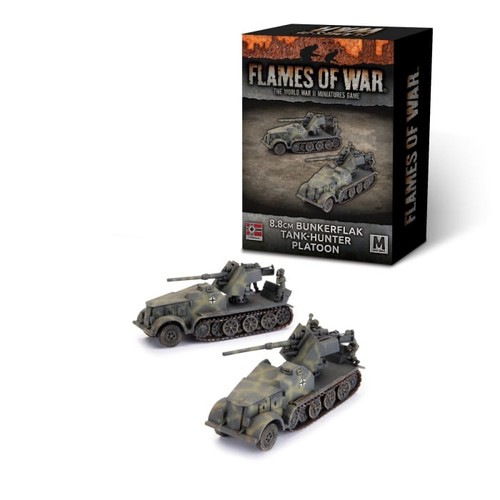 Flames of War: German 8.8cm Bunkerflak Tank-Hunter Platoon (Mid-War) | eBay